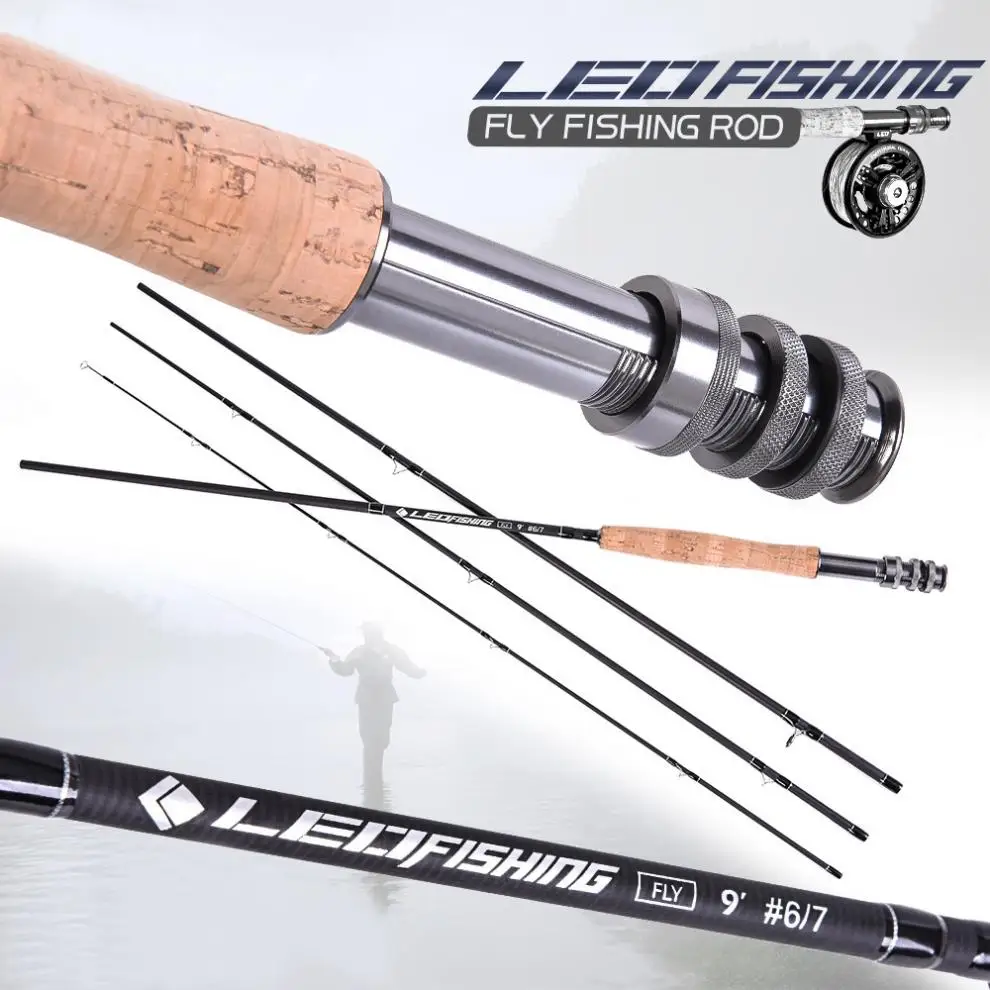 Fly Fishing Rod 2.7m 9ft Carbon Fiber Flying Fishing Rod #4/5/6/7 Wt 4 ...