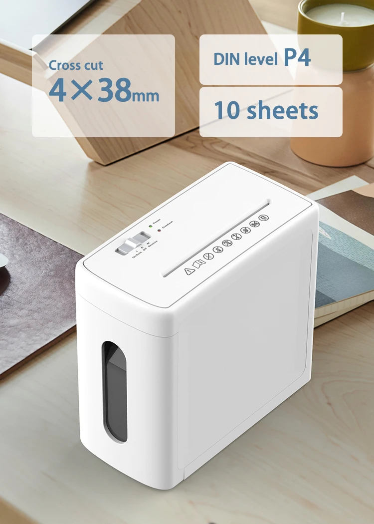 9.1L P4 Cross Cut 40db Silent Paper Shredder - TPPS EFC410D