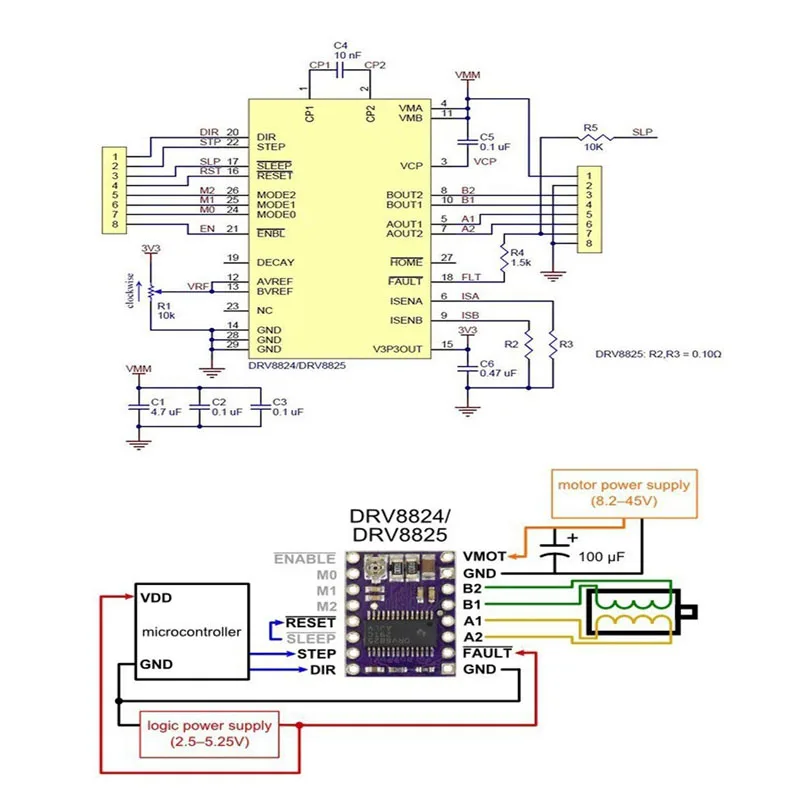A4988 Drv8825 Stepper Motor Driver With Heat Sink 3d Printer Parts ...