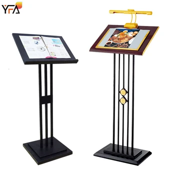Restaurant Menu Display Stand With Lights Sales Office Contract ...