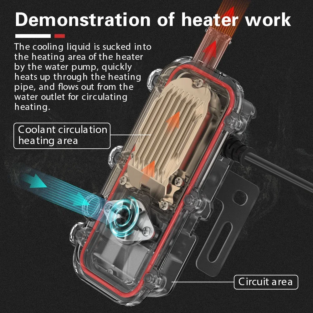 220v 3000w Parking Heater Water Tank Car Heater 1.8-2.5l Car Engine ...