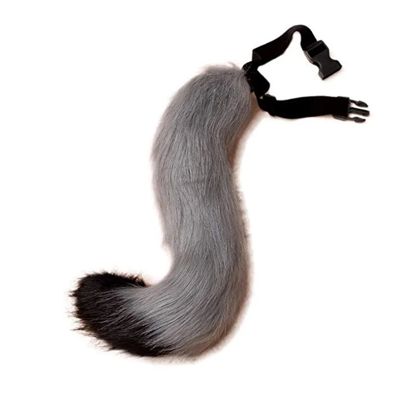 Wholesale Custom Real Fox Tail 35-65cm Fluffy Foxtail Animal Fur Tail ...