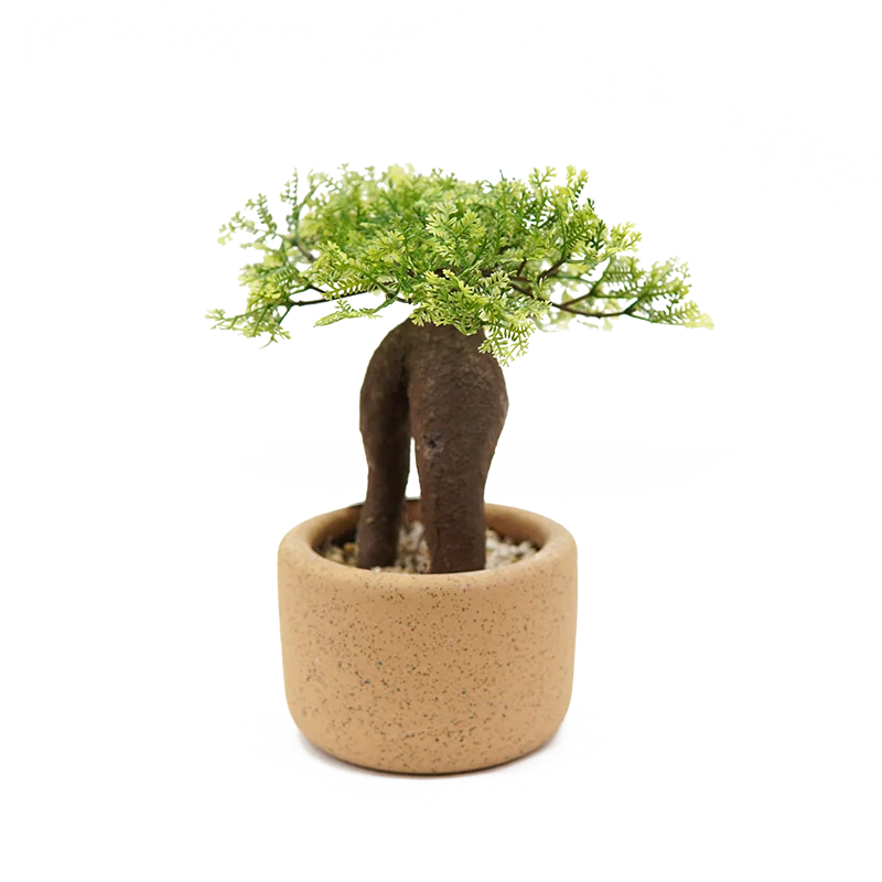 Plastic Bonsai Pot Ceramic Multiple Artificial Succulent Plants Potted ...
