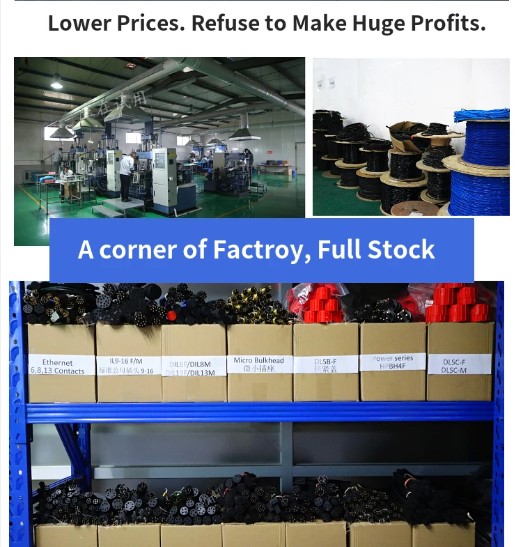 Mcbh8m Marine Underwater Waterproof Connector - 8 Pin Bulkhead Power ...