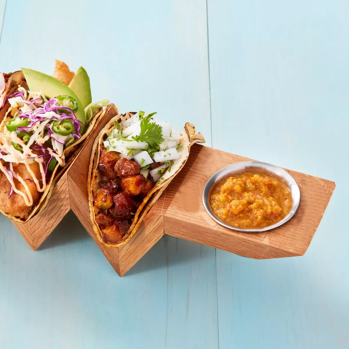 Eco-friendly Bamboo Taco Stand - Sustainable & Stylish