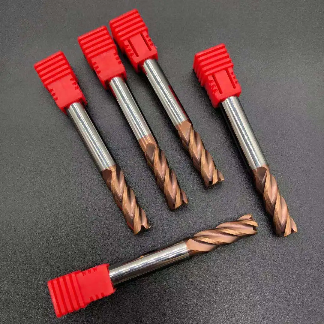 Gw Tungsten Carbide Hrc55 4f Flat End Mills Hrc55 4 Flat Cemented ...