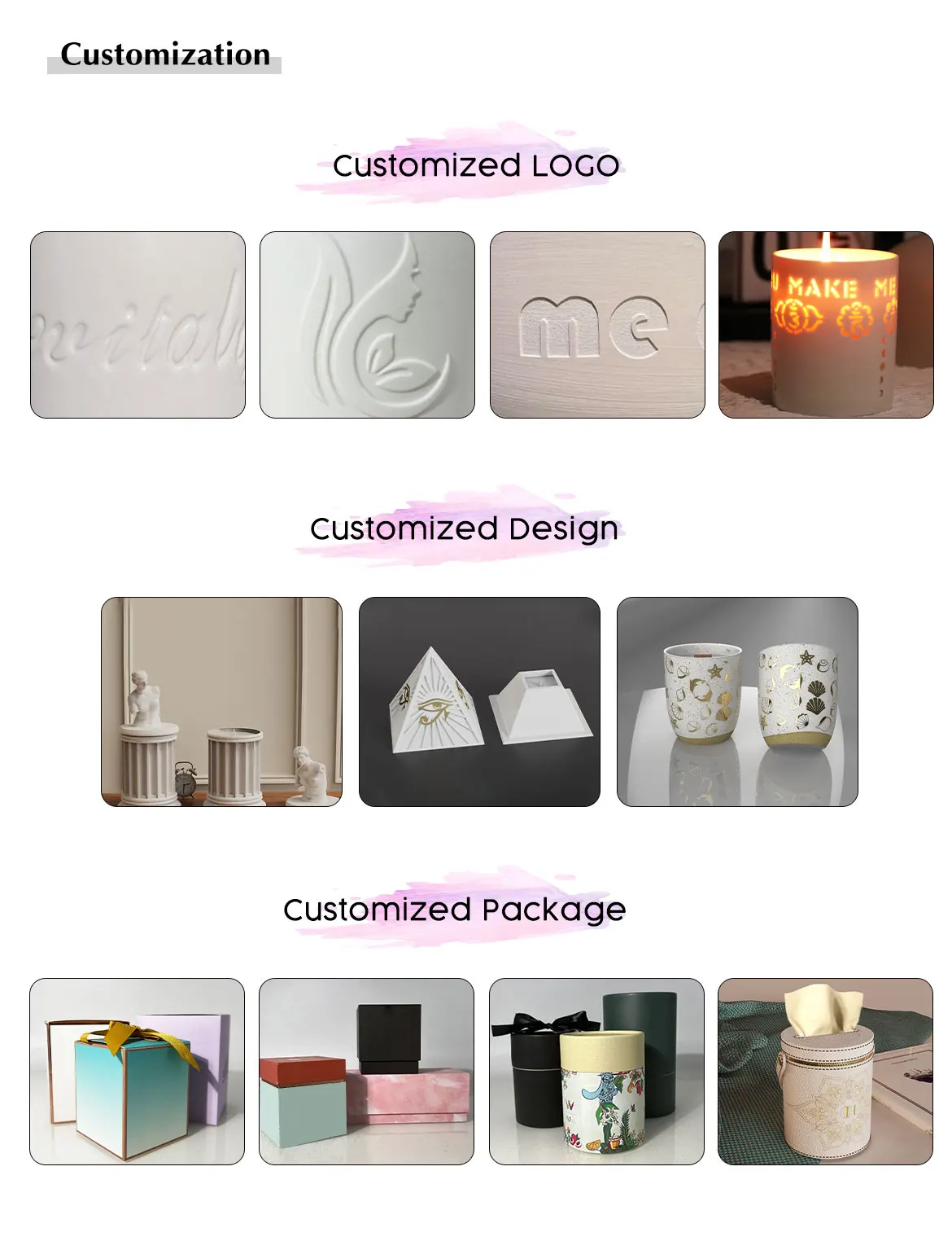 C&H Luxury Custom Islam Mosque Dome Concrete Ceramic Jar