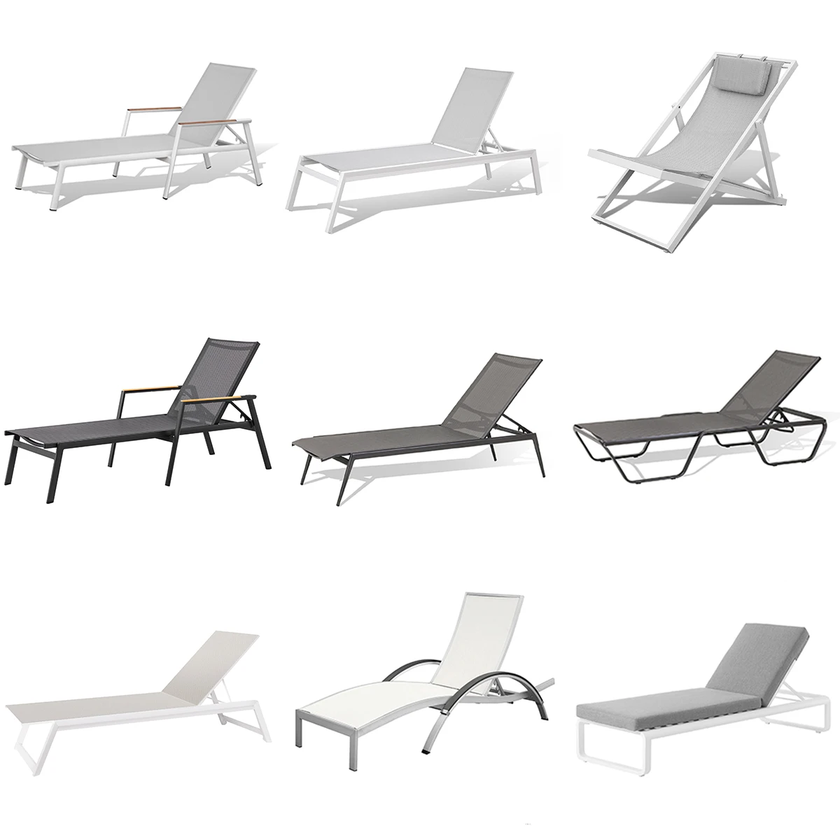 Modern Hotel Resort Furniture Outdoor Chaise Lounge Luxury Outdoor ...