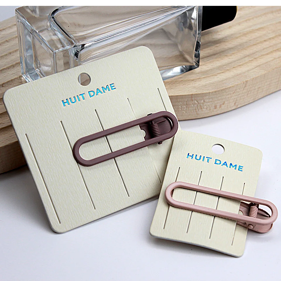 Custom Blue Hot Stamping LOGO Jewelry Card Earring/Necklace/Bracelace ...