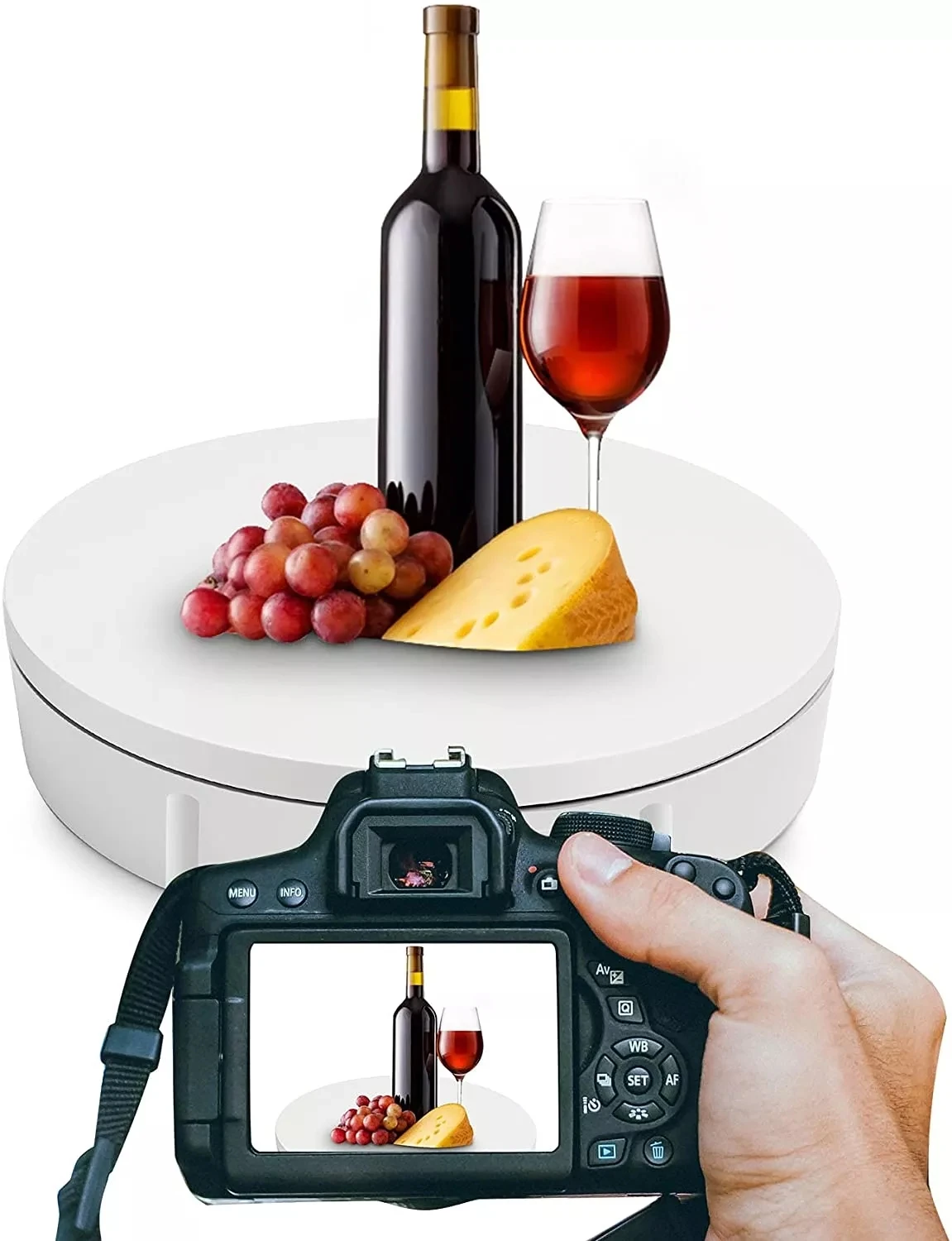 Rotating Display Stand Turntable Diameter 15/20/25 cm 360 Degree ...