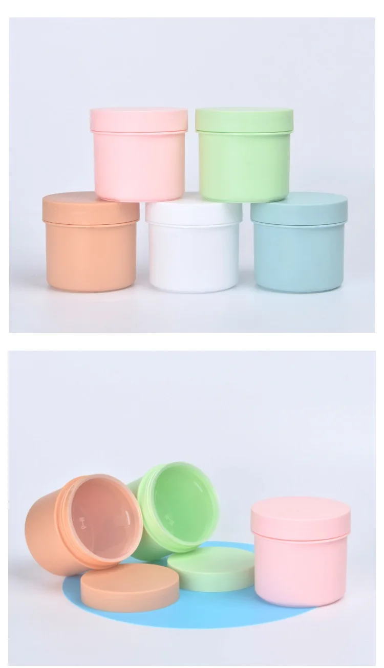 150g PP Frosted Empty Cosmetic Round Matte Body Cream Container Facial ...