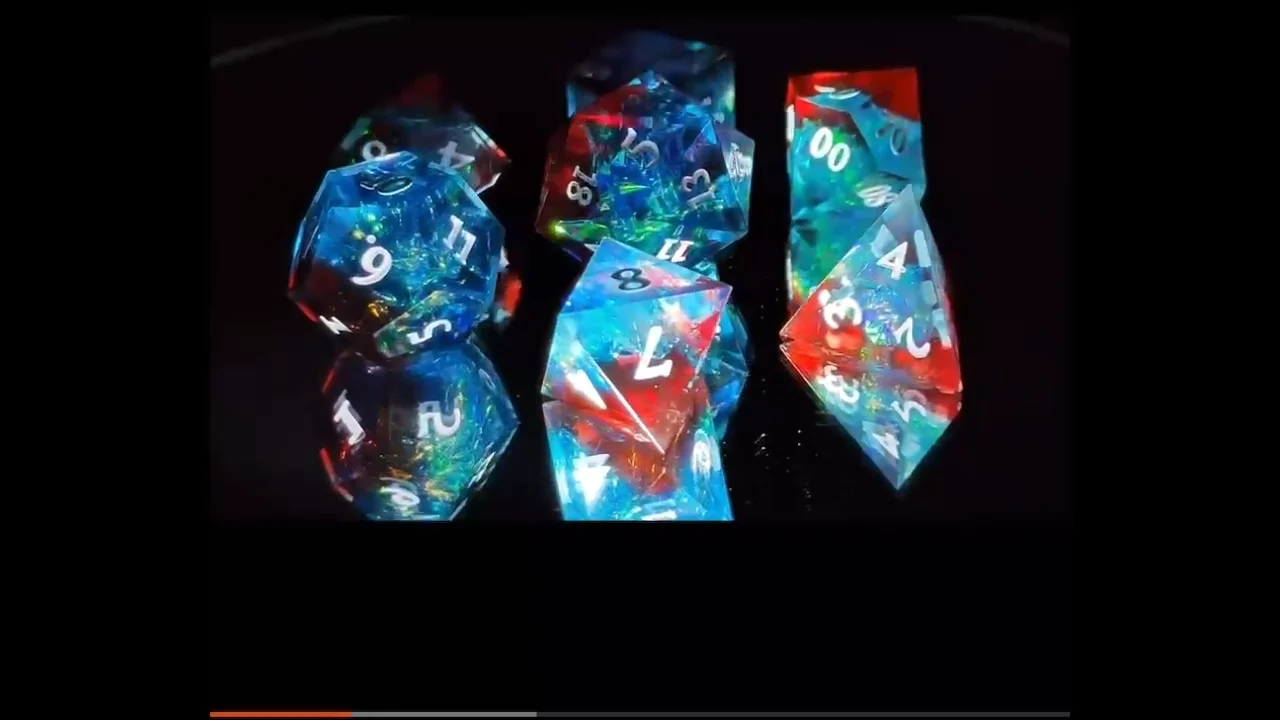 Customized Resin Dandd Dice Setsuitable For Dragon And Dungeon Role