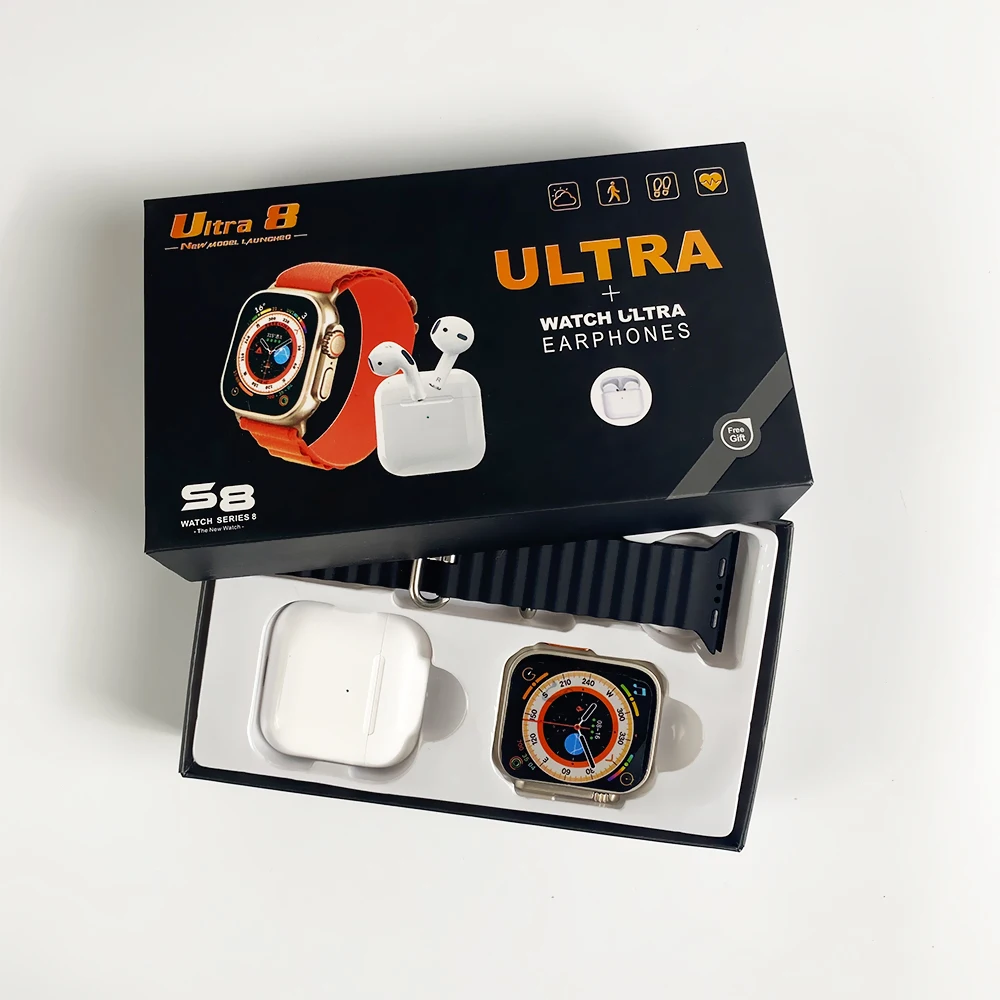 2023 Smartwatch Fashion Series 8 Ultra 8 Smart Watch 2 In 1 With ...