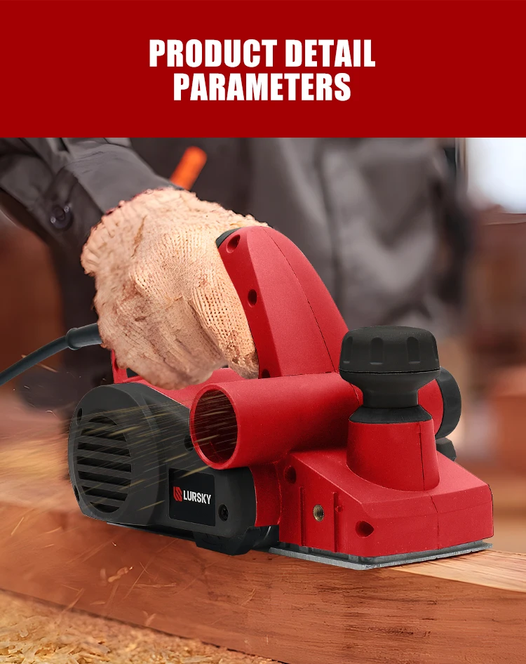 LURSKY 2024 Electric Planer Professional 710W Mini Electric Wood Planer ...