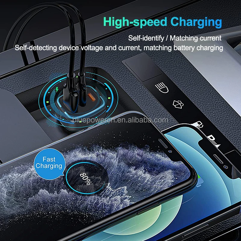 Universal Adapter Multi Pd Qc Pps Port Fast Charging Usb Usbc Usba Dual Type C 3 Ports Cell ...