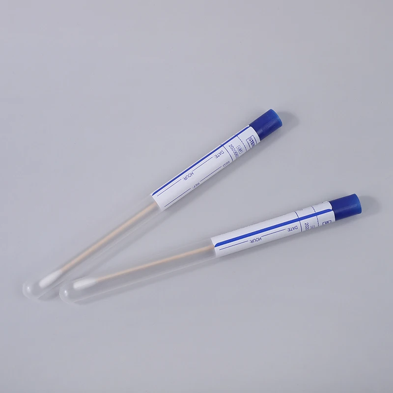 Specimen Collection Rayon Sterile Disposable Sampling Swab Sticks 178mm ...