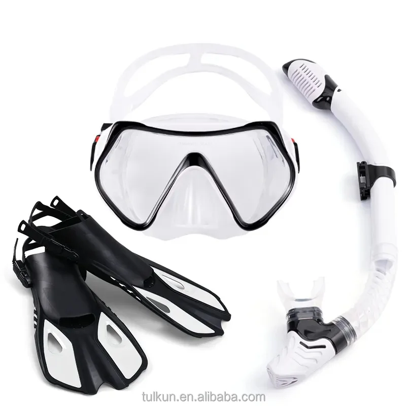 Custom Adults Diving Fins Swim Goggles Snorkel Set For Other Diving ...