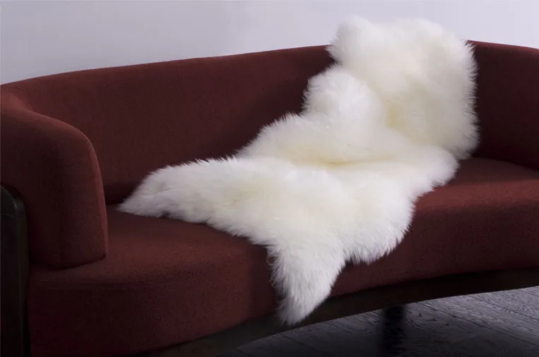 Cheap Sheep Skin White Fur Mat and Rug Home Decorative Shaggy Furry ...