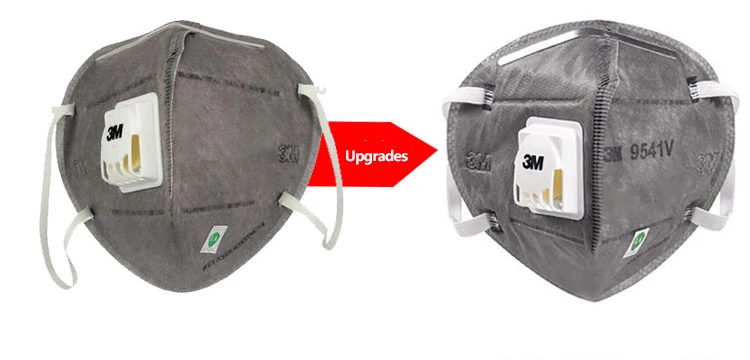 3m 9541v Protection Breathing Valve Anti-haze Activated Carbon Mask ...