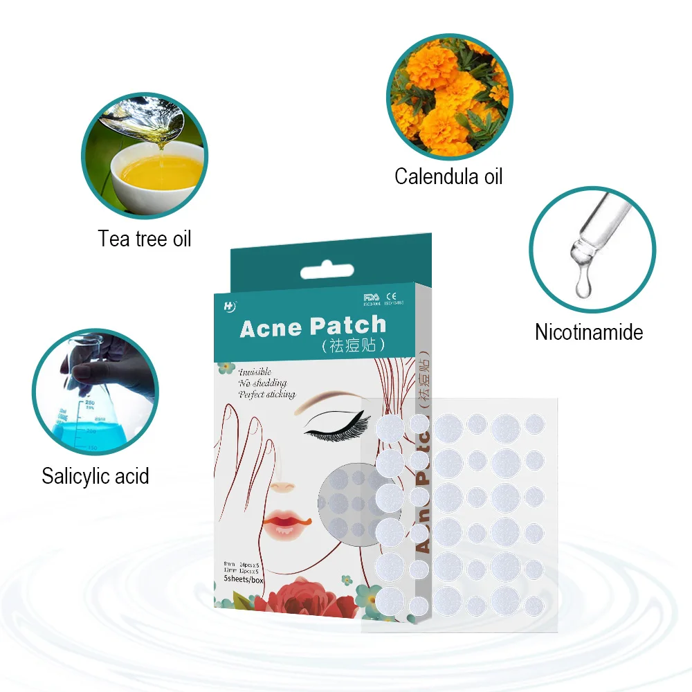 Customized 36 Dots Hydrocolloid Acne Patches for Face Invisible Zit ...