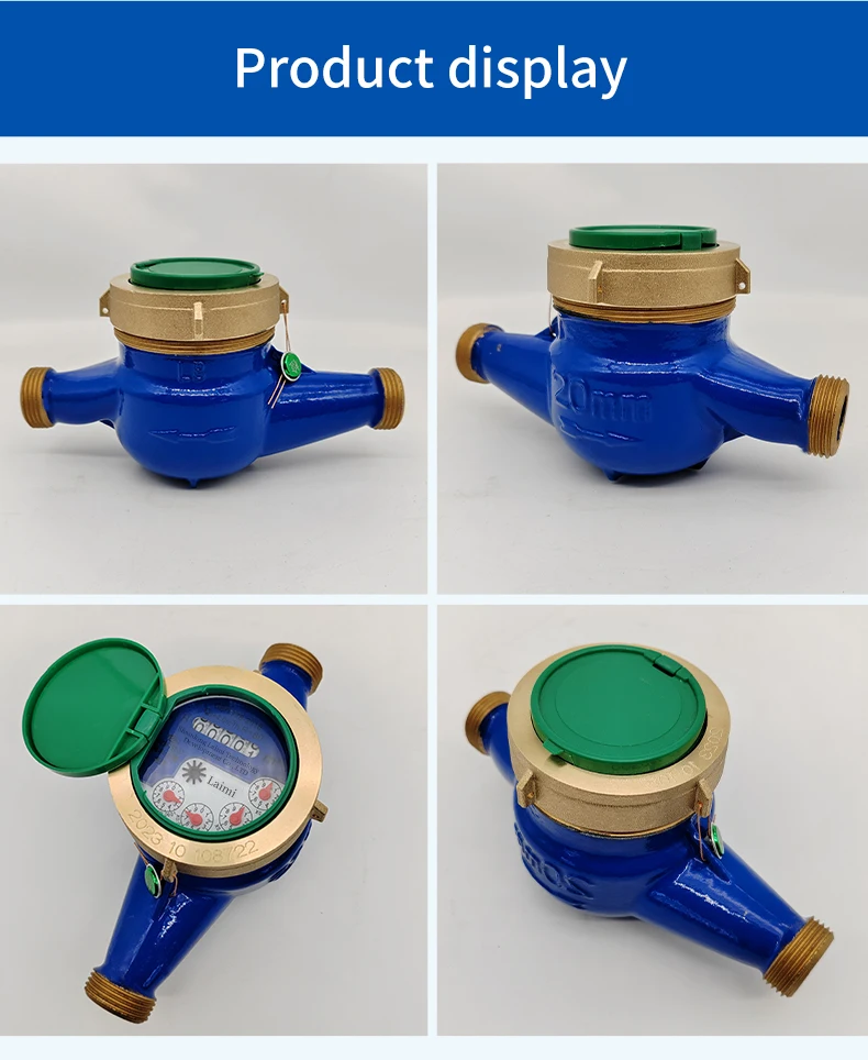 Brass Material Copper Connection Wet Diel Type Dn15 Mechanical Water ...