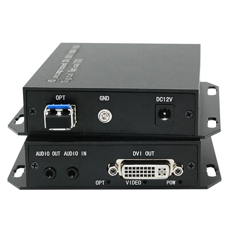 1920*1200@60hz Dvi Optical Fiber Extender With Single Mode 1 Core Fiber ...