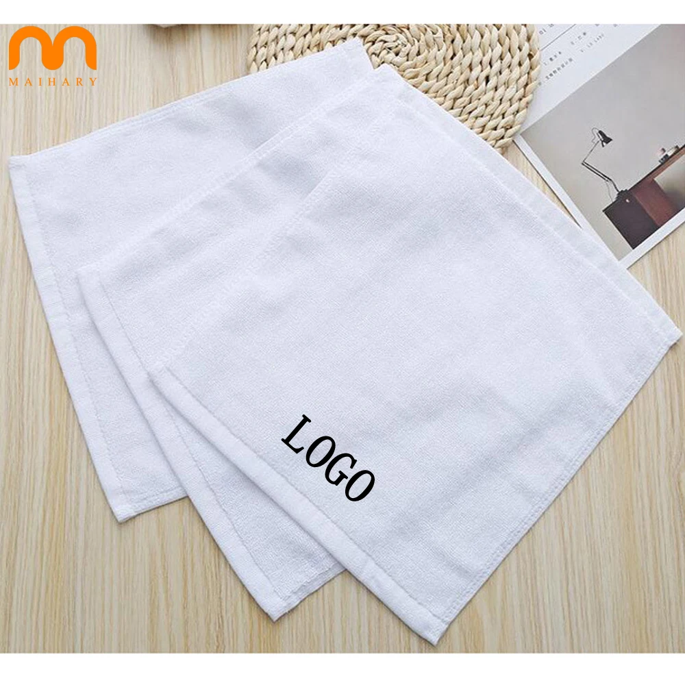 Factory Wholesale High Quality 25*25cm 100% Cotton Plain Cotton Small Hand Towel For Multi-used ...