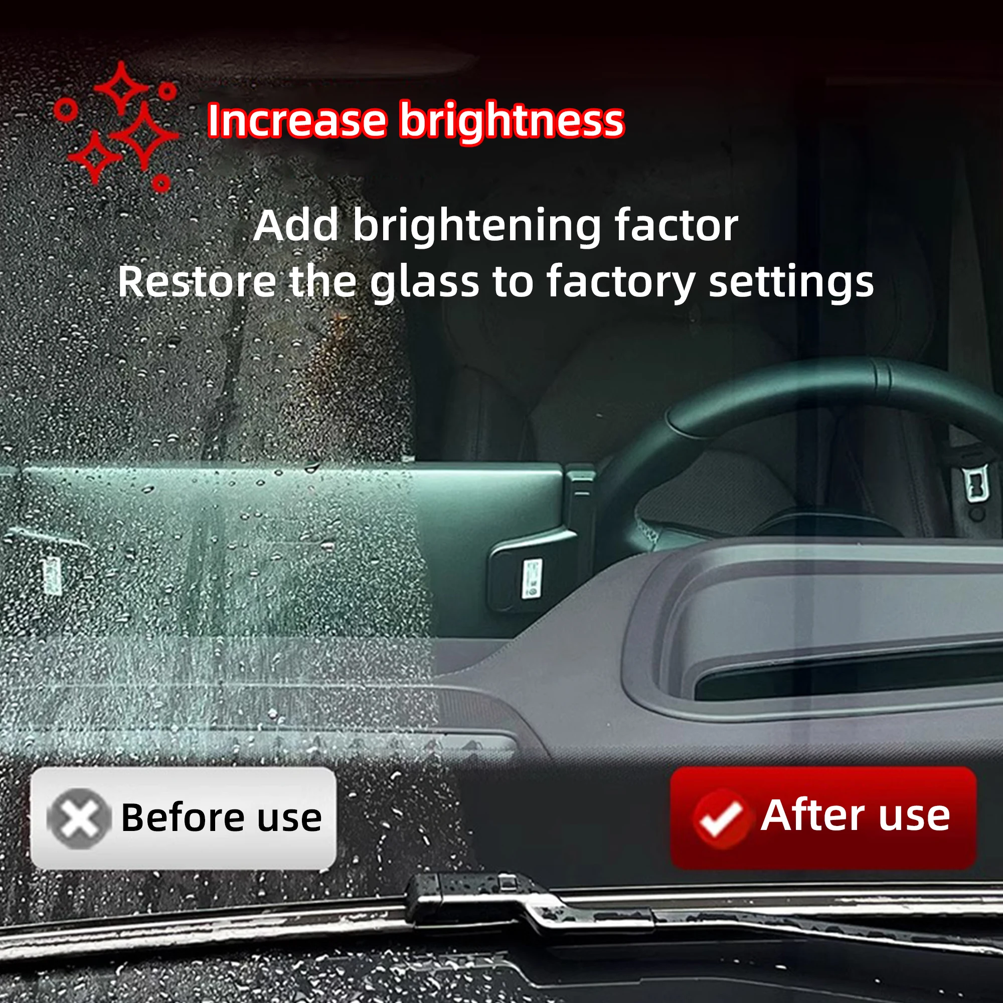 Hydrophobic Coating Applicator Car Window Oil Film Cleaning Brush ...