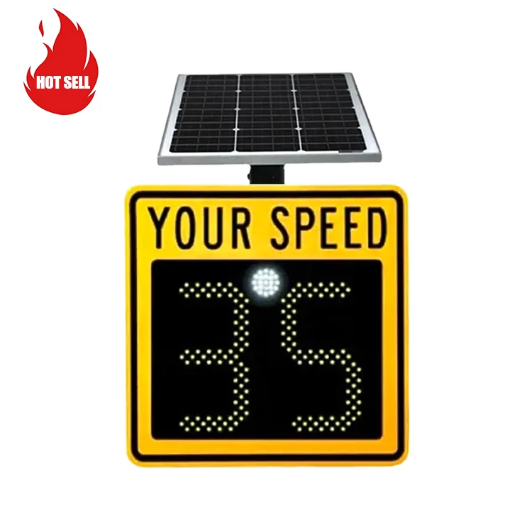 Custom Digital Led Rader Speed Detector Signs Solar Powered Radar Speed Limit Sign Speed Radar ...