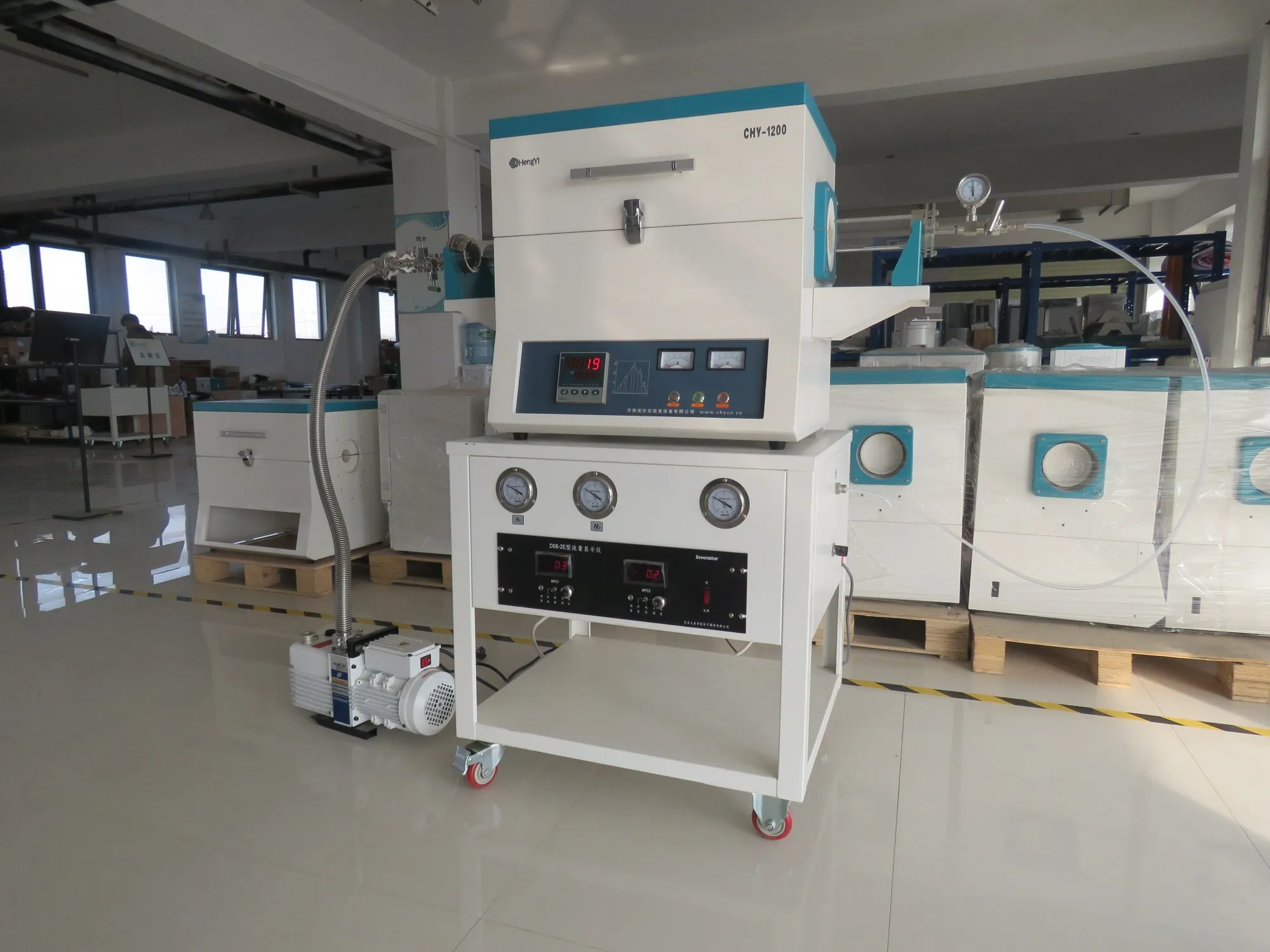 1600c Electric Graphene Furnace Laboratory CVD System Tube Oven Vacuum ...