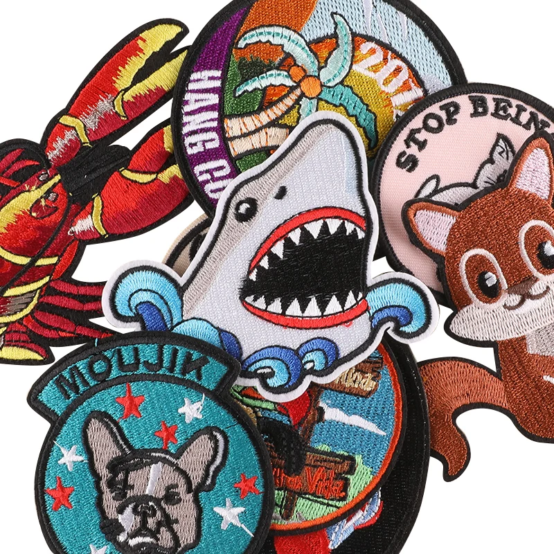 Custom Fabric Embroidered Badges Textile Embroidery Patches Embroidered ...