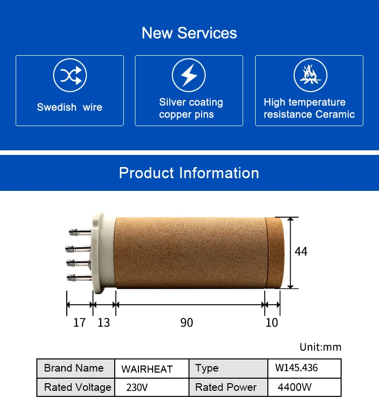 Ceramic Heating Element - Fast Heater for LHS 41L WR4000L