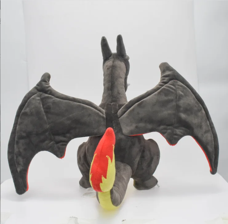 2022 Newest 24cm Black Charizard Plush Doll Stuffed Plush Toys Fire ...