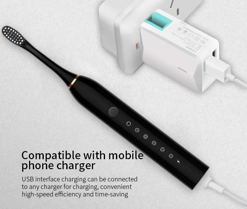 IPX6 Waterproof Sonic Toothbrush - Smart & Powerful Cleaning