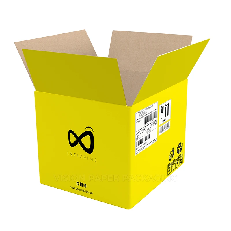 Custom Printed Moving Corrugated Shipping Boxes UV Advantage Paper ...
