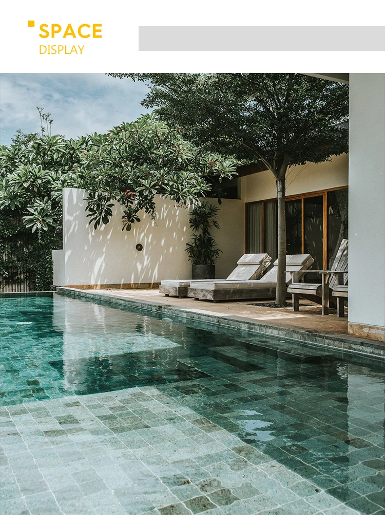 Outdoor Natural Marble Pool Tiles - Durable & Stylish