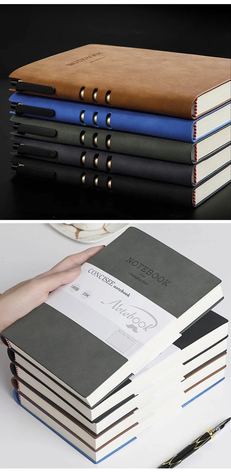 Custom 2025 Planner B5 Printing Leather Loose Leaf Pages Undated Hot ...