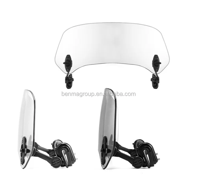 Universal Motorcycle Windshield Deflectors Heighten Adjustable Air ...