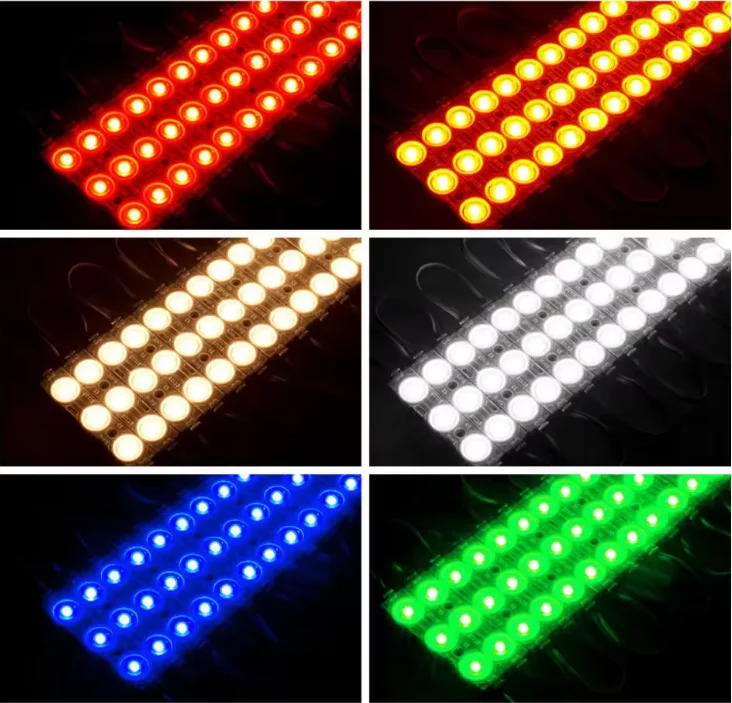 8 Mini Led Injection Module 6011 6013 12v 3leds 1.5W Channel Blister ...