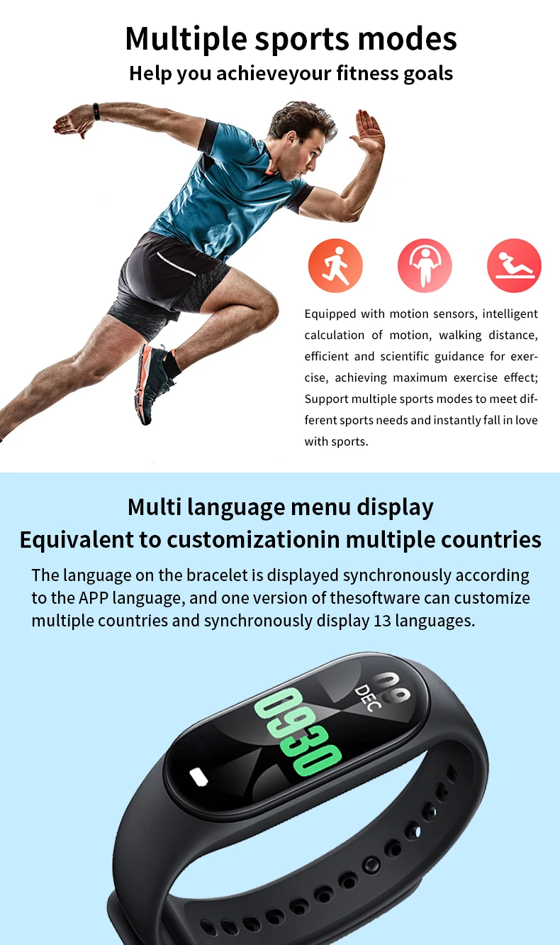 Factory Cheap Price Mi Band 8 Smart Watch M8 M7 M6 M5 M4 Smart Band ...