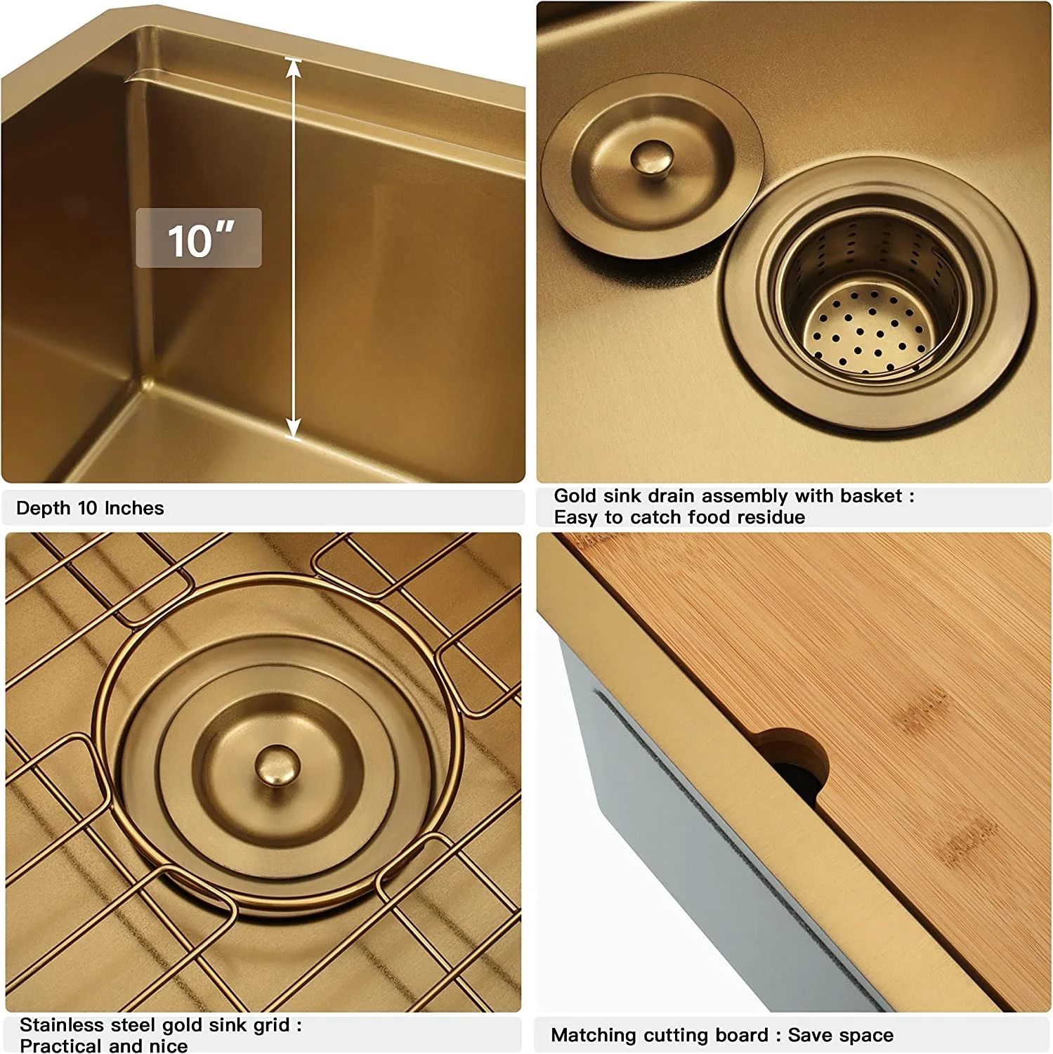 Workstation Ledge Undermount Single Bowl Kitchen Workstation Sink Under ...