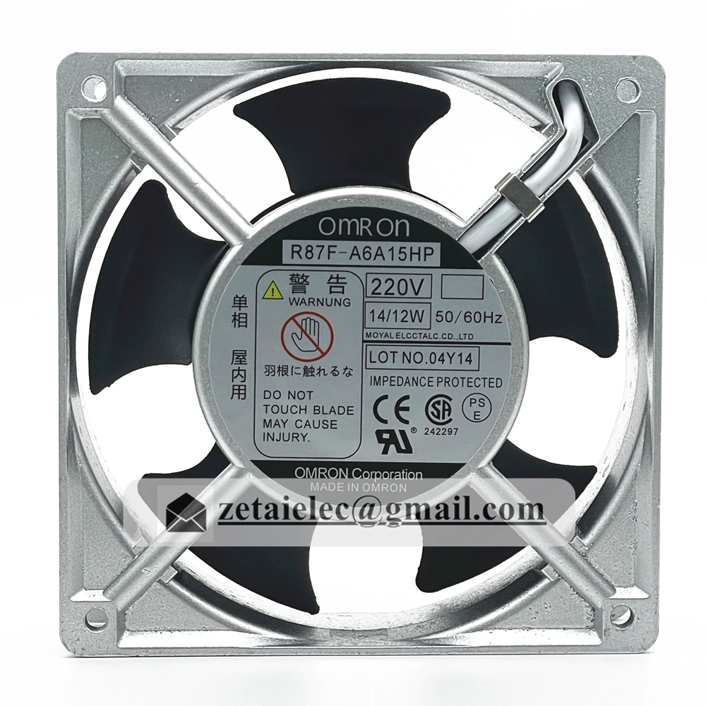 Original R87F-A6A15HP For OMRON FAN AXIAL 220V AC 120x38mm Tubeaxial axial flow cooling fans ...
