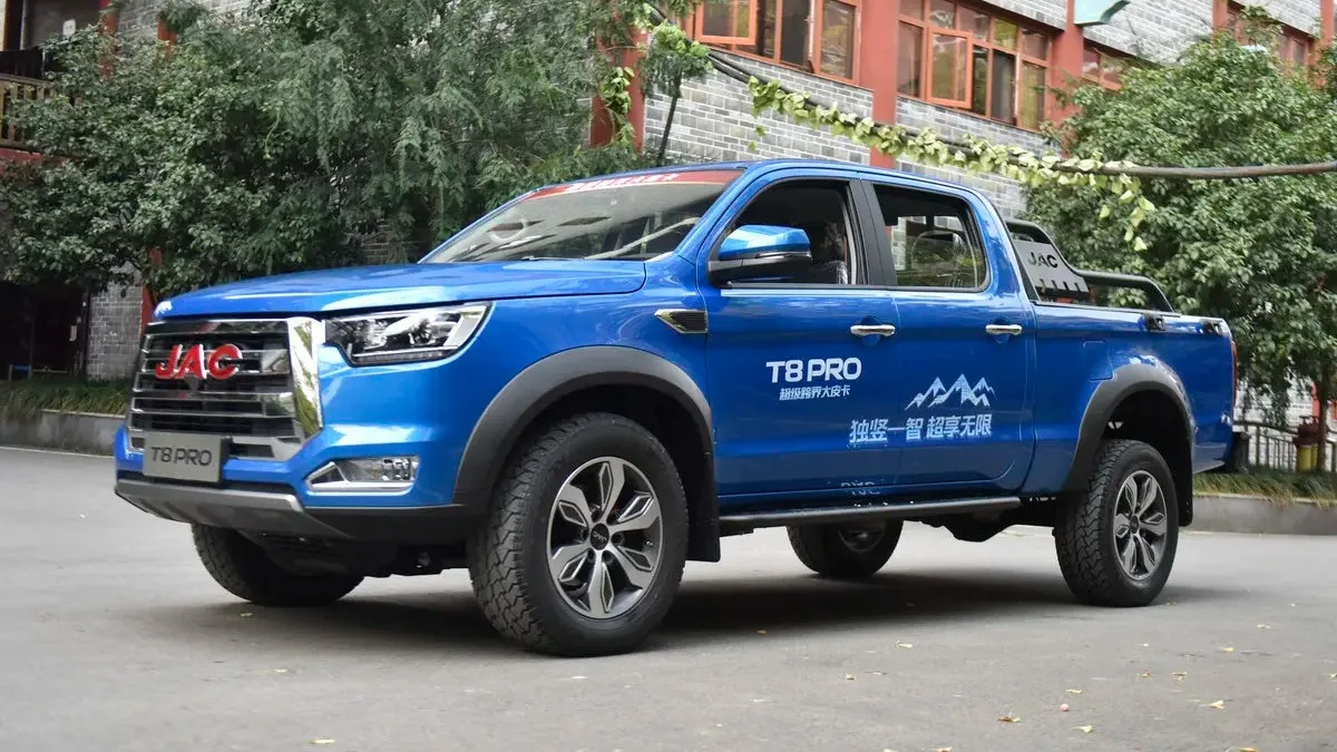 Jac T8 Pro Truck Pickup Double Row 150hp Diesel Engine Pickup 110kw ...