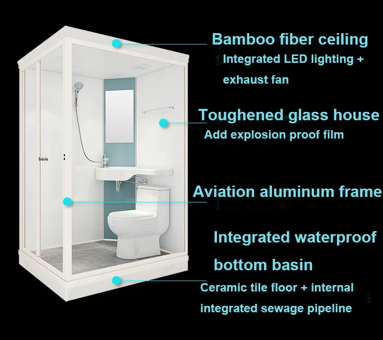 Big Bathroom Unit - Portable Shower Cabin with Luxury