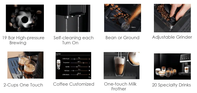 19bar Commercial Electric Automatic Digital Espresso Coffee Machine