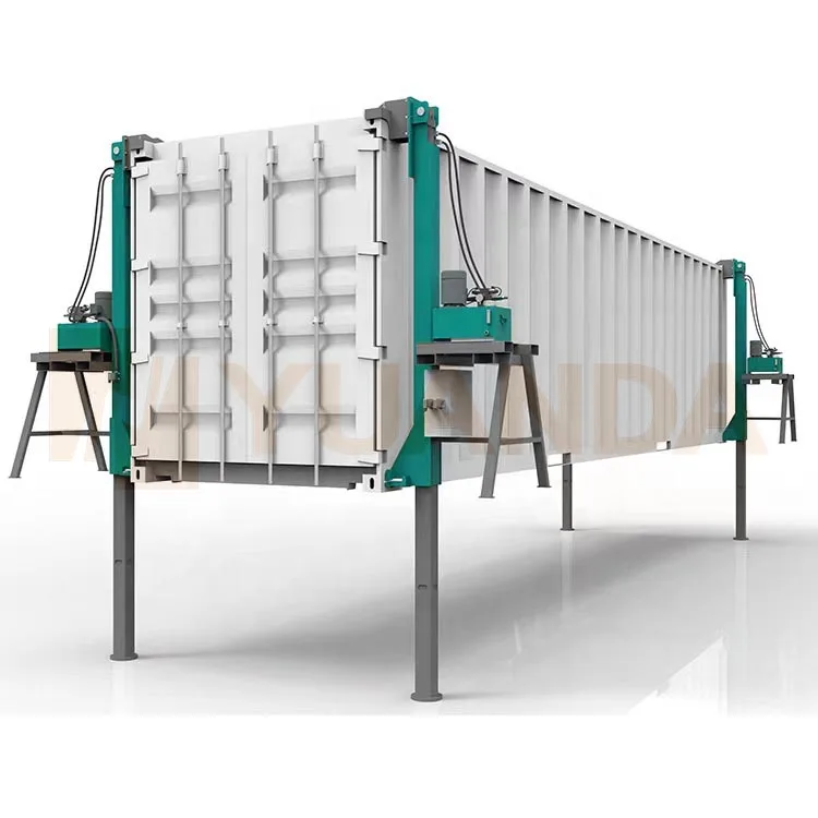 40t Container Hydraulic Lifting Jack System 1.6m Container Port Lifting ...