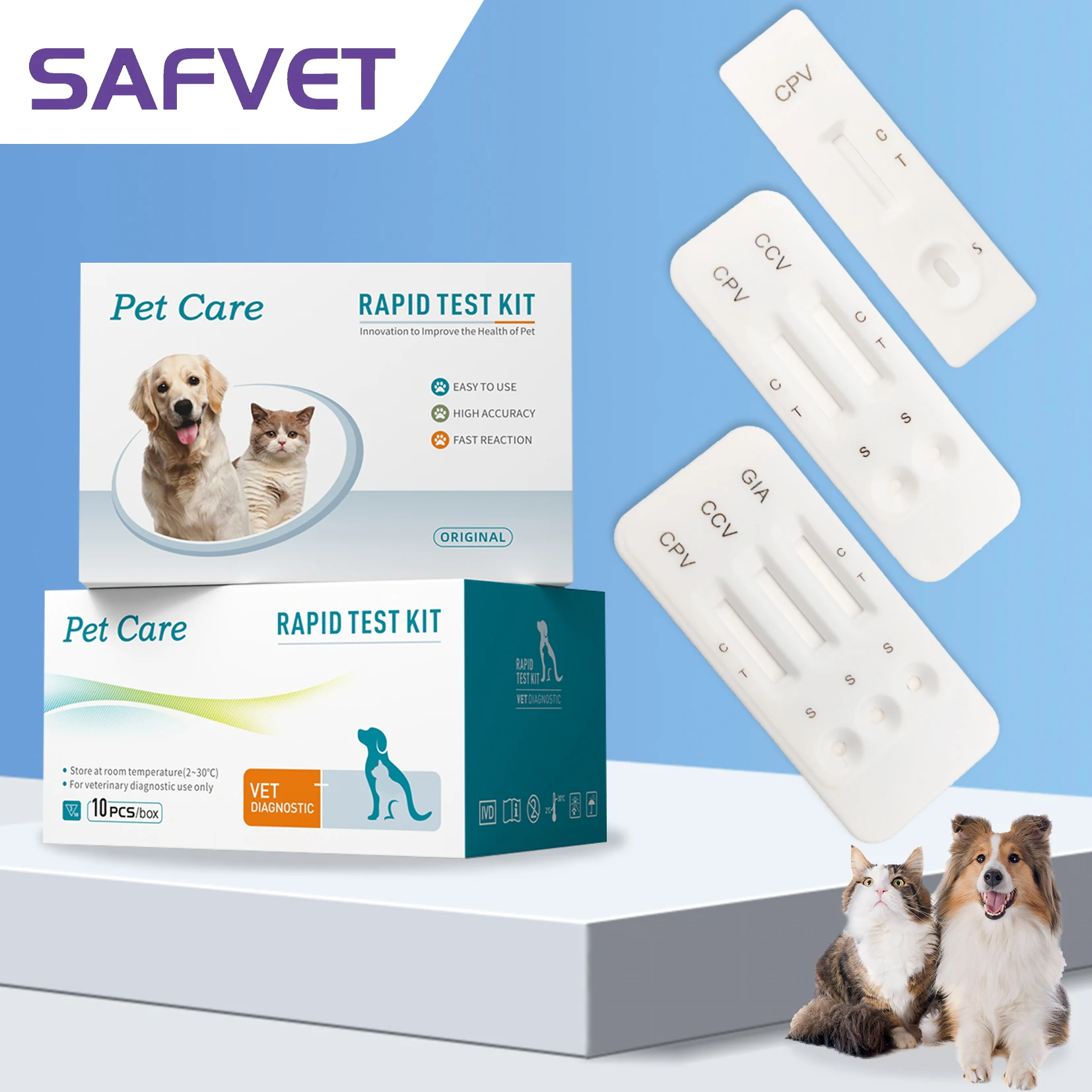 Canine Distemper Parvovirus Ag Cpv Ccv Gia Giardia Leishmania Heartworm ...