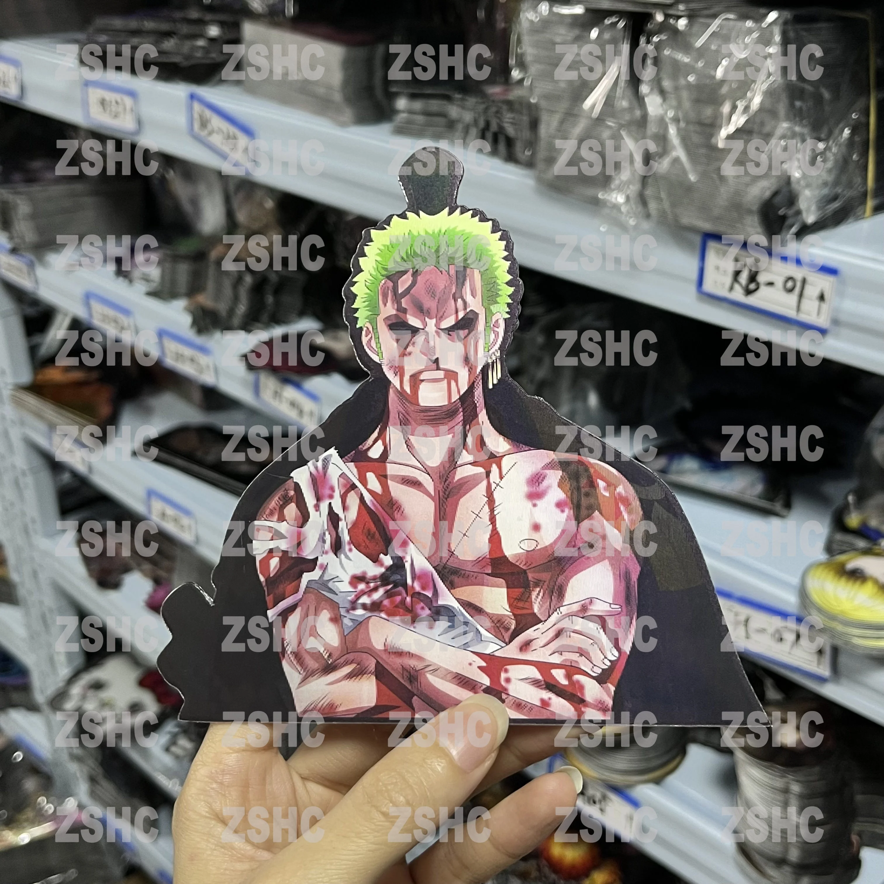 One Pieced Roronoa Zoro Anime Motion Car Sticker Waterproof Car Decal ...
