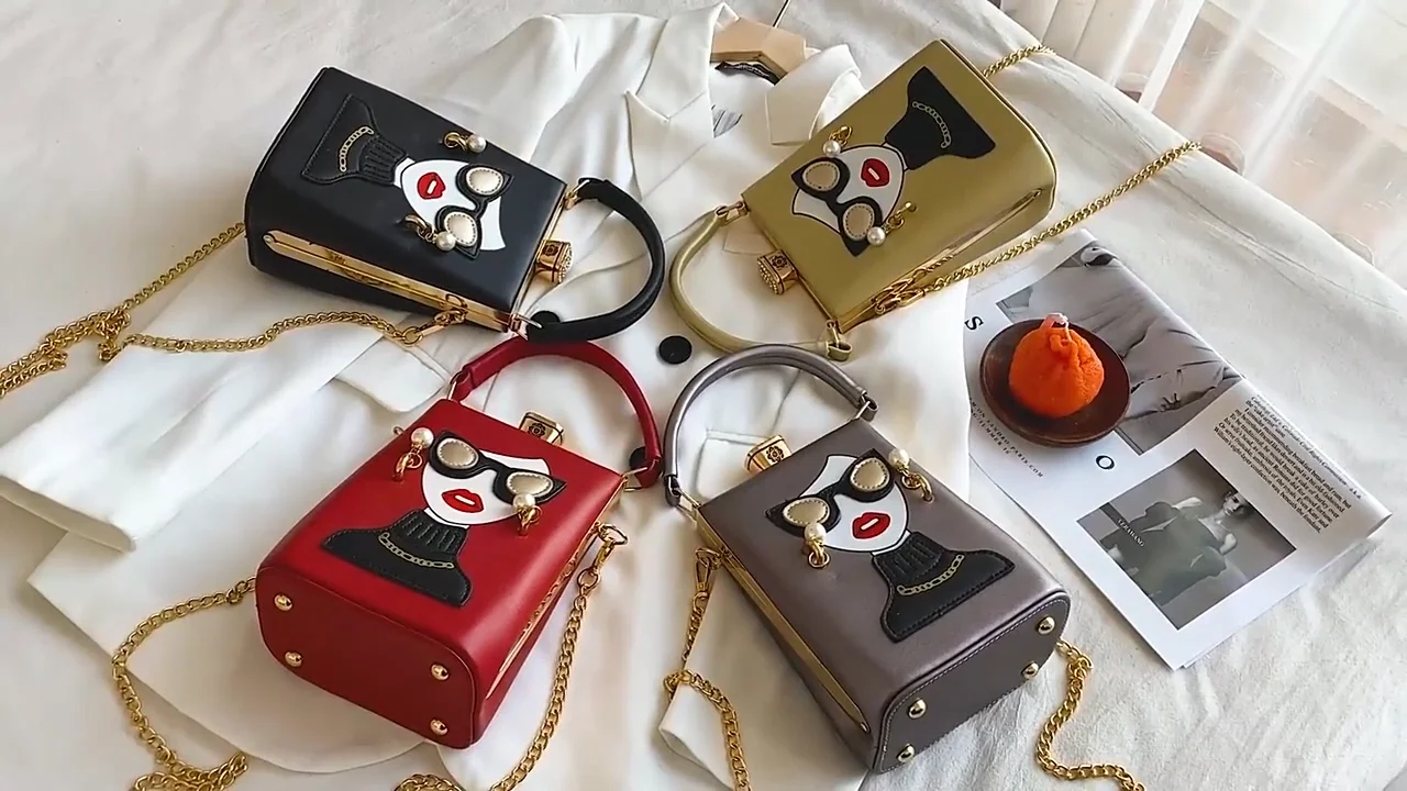 4 Colors Hot Individuality Creative Design Glasses Lady Clutch Purse ...