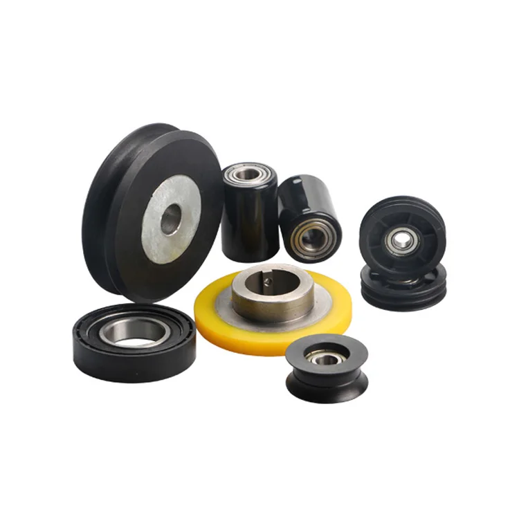 Customized Nylon Pom UPE Plastic U groove Guide Rail Roller Wheel ...
